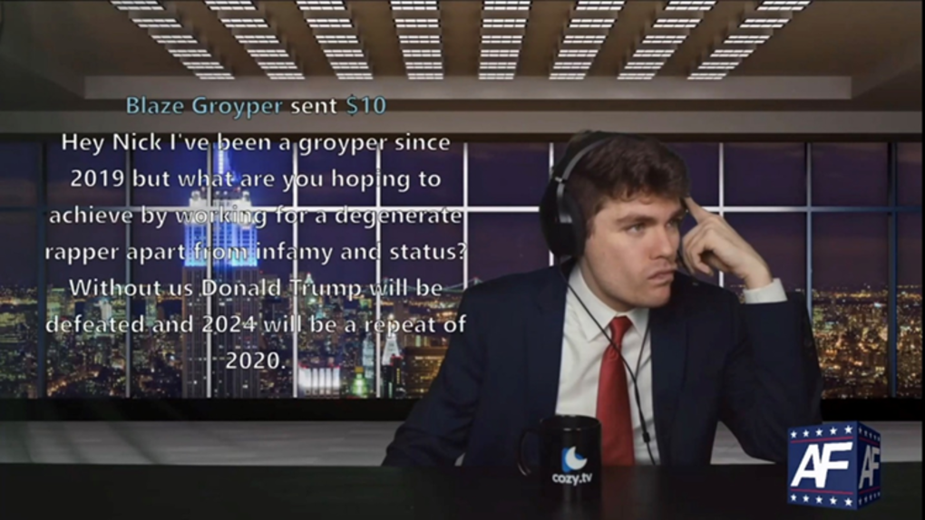 Extremists React to Trump Dinner with Ye and Nick Fuentes | ADL